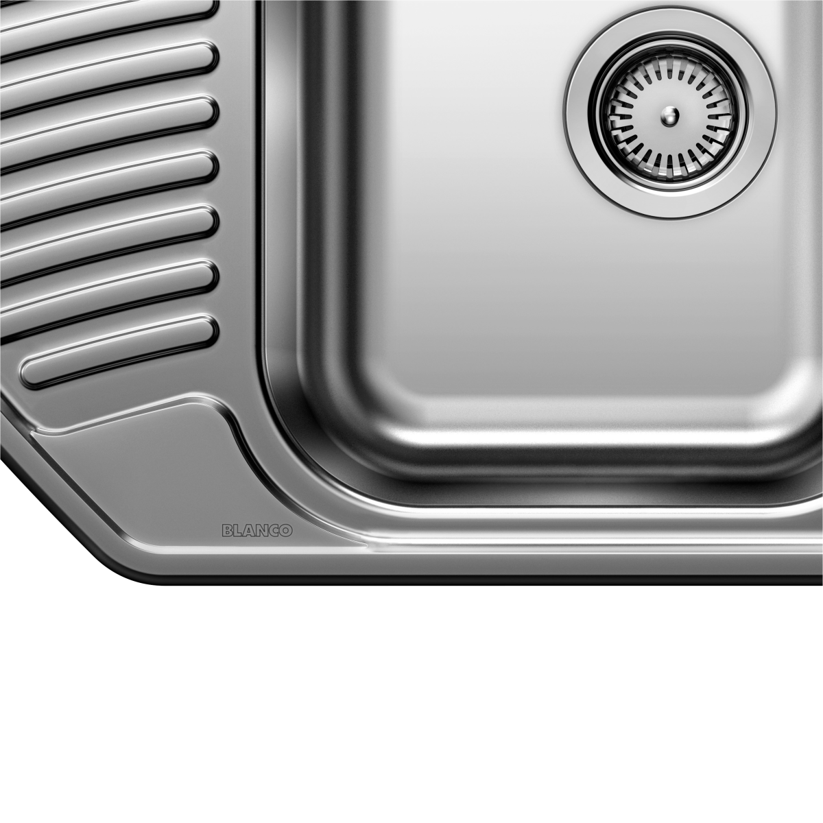 Blanco tipo 9e mosogató rozsdamentes sarokmedencés,csepptálca