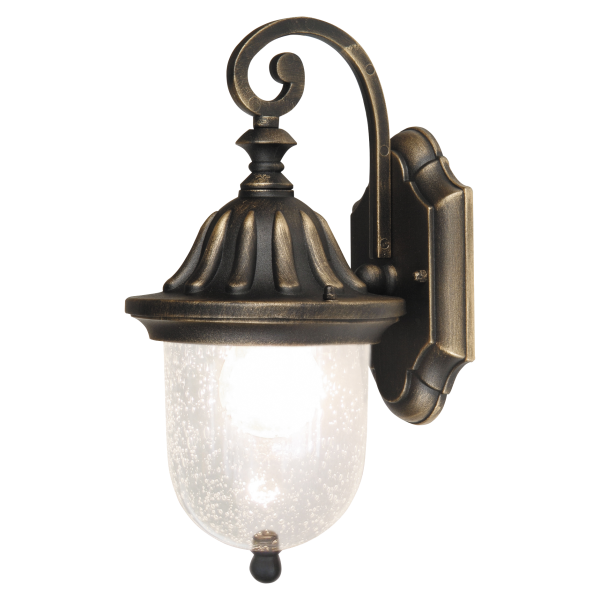 SYDNEY KÜLTÉRI FALIKAR LEFELÉ ANTIK ARANY - Kültéri lámpa