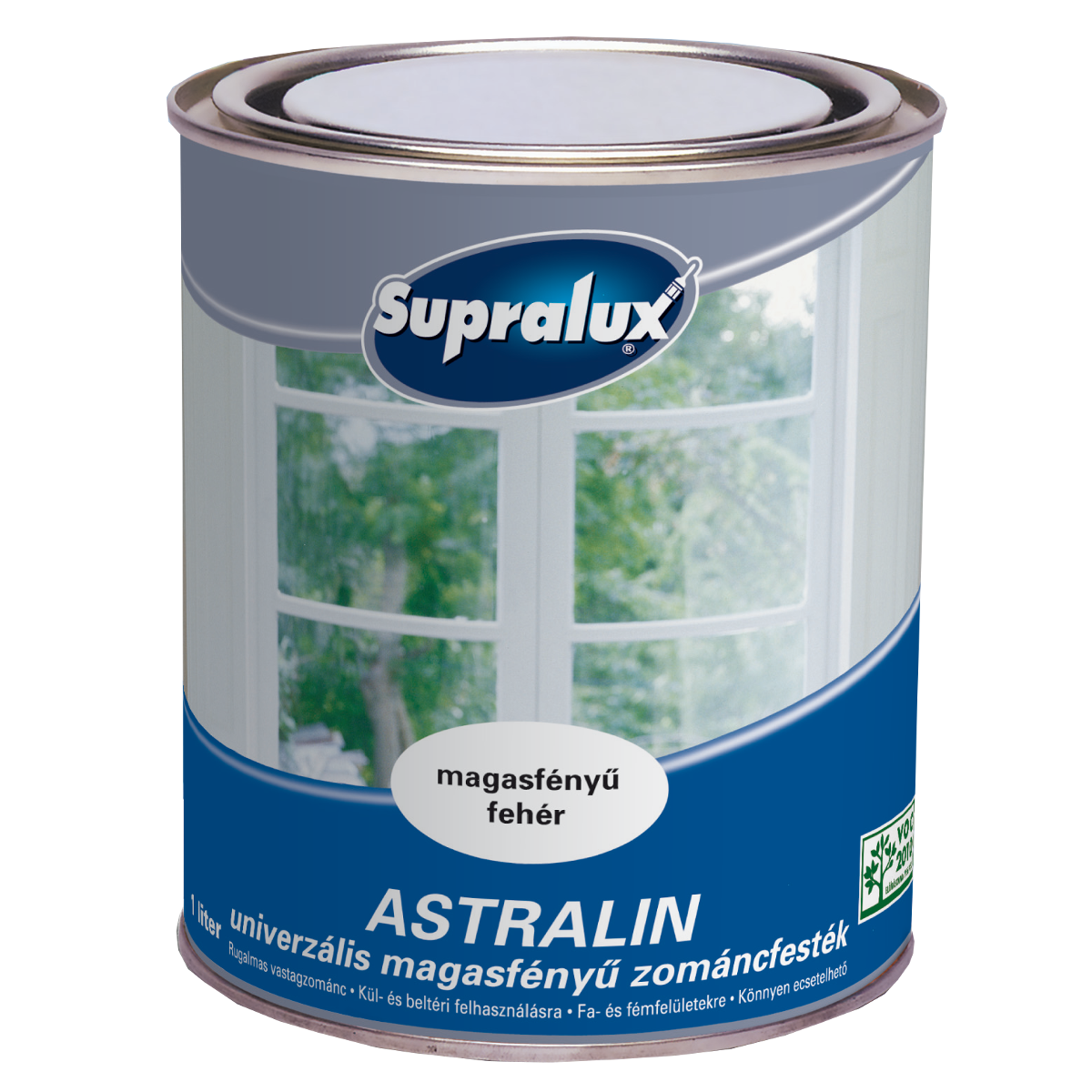 SUPRALUX ASTRALIN MAGASFÉNYŰ ZOMÁNCFESTÉK 1L SZÜRKE