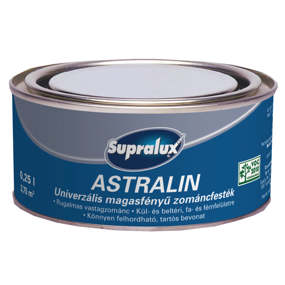 SUPRALUX ASTRALIN MAGASFÉNYŰ ZOMÁNCFESTÉK 0,25L BORDÓ