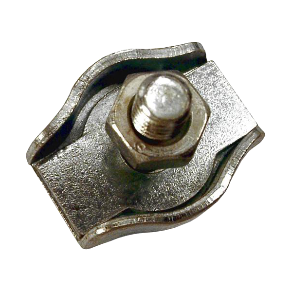 JKH sb kötélszorító szimpla horganyzott d=2 - Lánc- és kötél