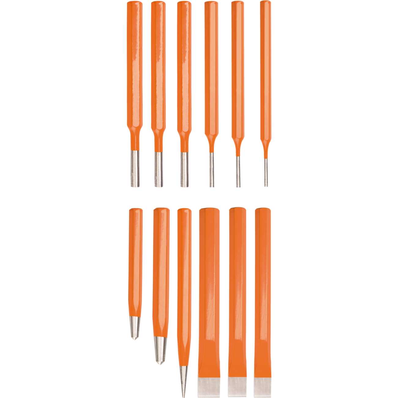 Neo pontozó és véső szett,12 db,300mm 33-062 - Véső