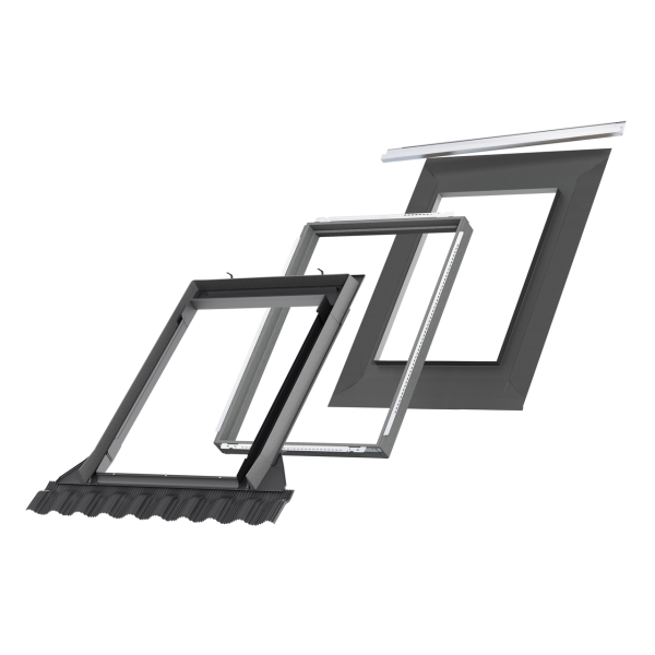 VELUX BEÉPÍTŐ KÉSZLET PROFILOS, 78X140CM - Tetőablak és