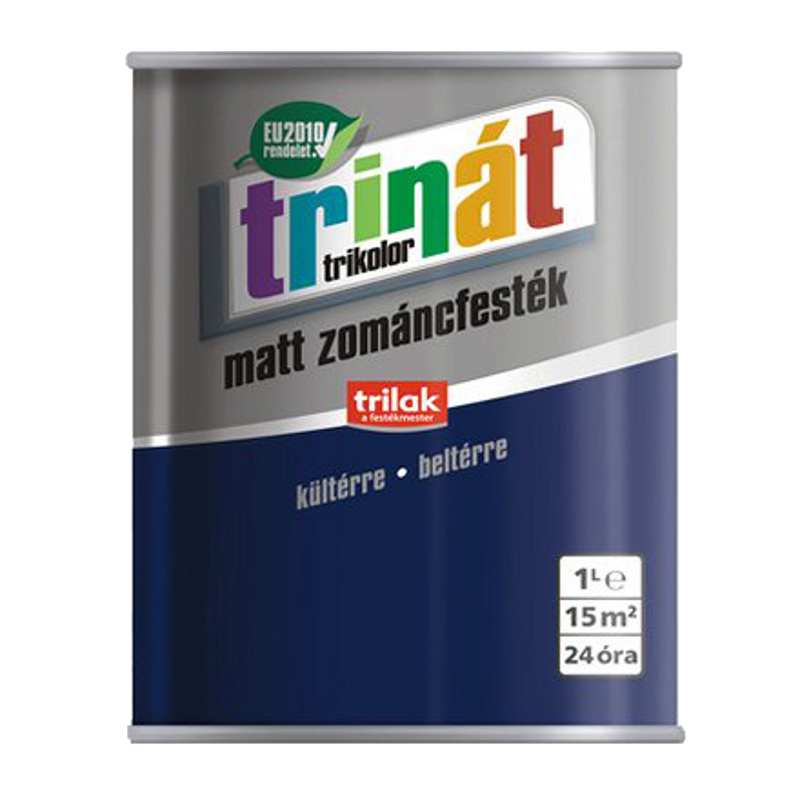Trinát zománcfesték 1l 800 vörös matt, oldószeres