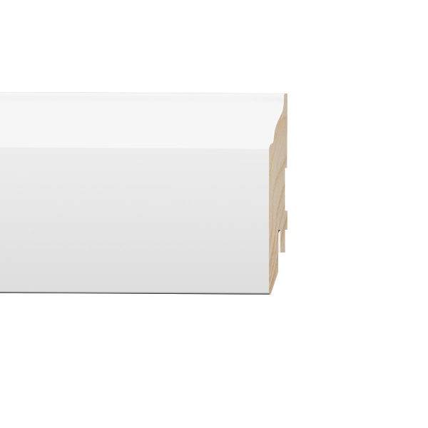 PS PURE SZEGŐLÉC 2400X16X83MM REX FEHÉR MDF - Fa szegélyléc