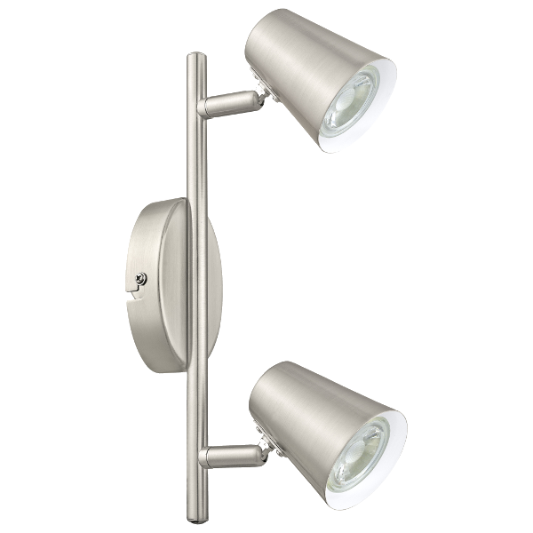 EGLO TRAVALE2 LED SPOT LÁPA IP20 GU10 2X3W 2X250LM 28, 5X5, 6CM MATT