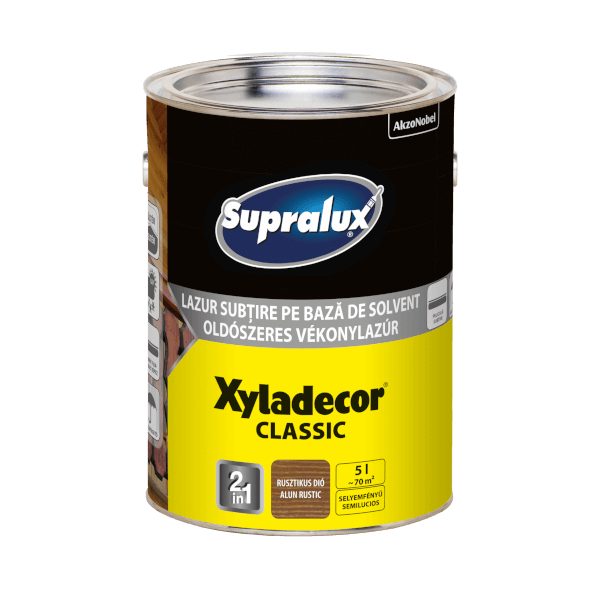 Supralux s.Xyladecor classic vékonylazúr 5l rusztikus dió