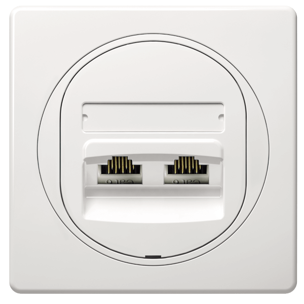 MENTAVILL MV6 KETTŐS RJ45-ÖS ALJZAT SÜLLYESZTETT, FEHÉR