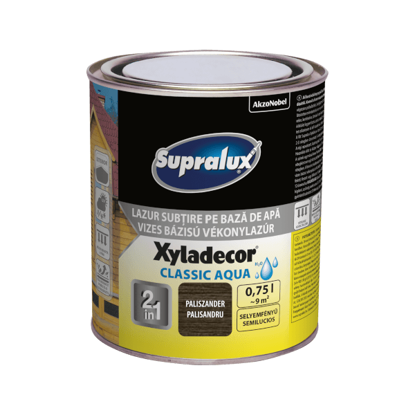 Supralux Xyladecor classic aqua paliszander 0.75 l - Lazúr