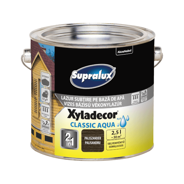 Supralux Xyladecor classic aqua paliszander 2.5 l - Lazúr - Festék,