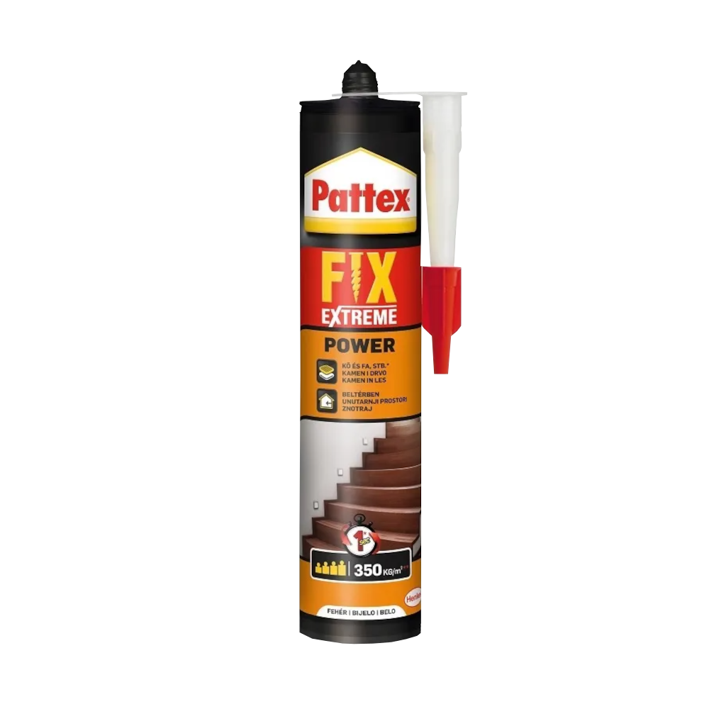 Pattex építési-szerelési ragasztó fix extreme power 385g