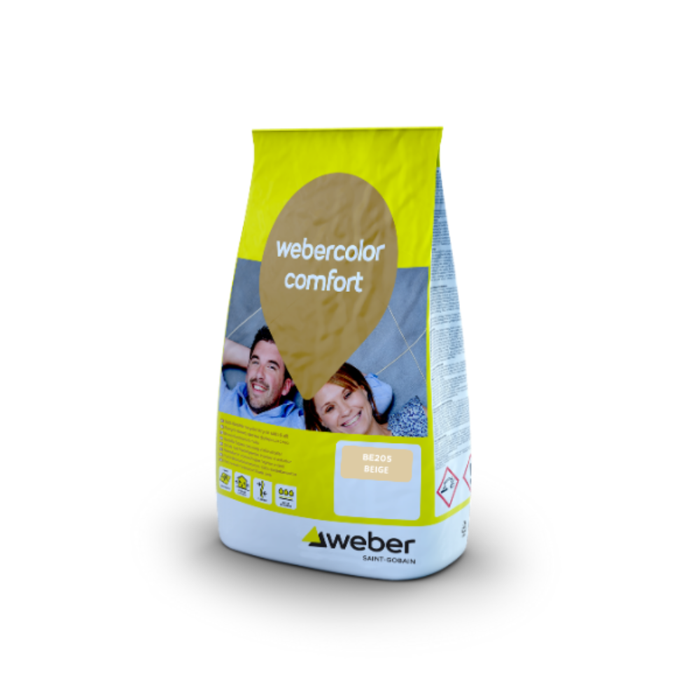 Webercolor comfort cementes fugázó beige,2kg, bézs, flexibilis