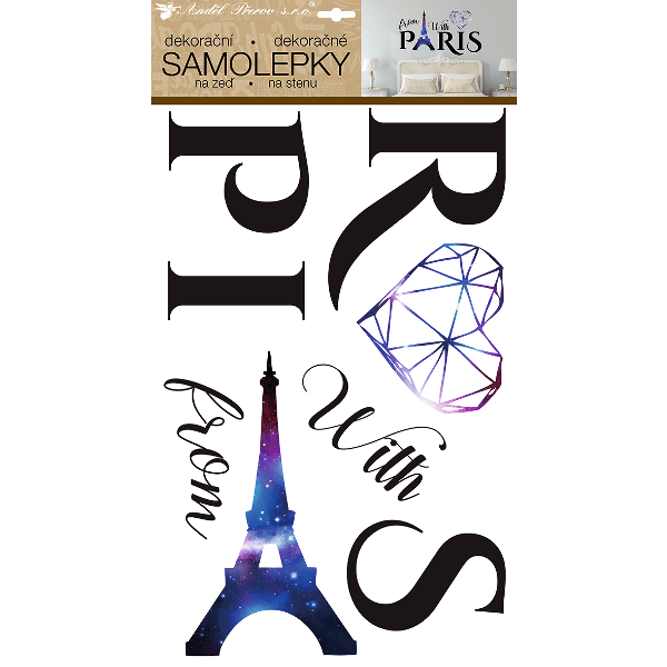 FALIMATRICA PÁRIZS 60X32CM - Tábla, fotóalbum, fali dekoráció