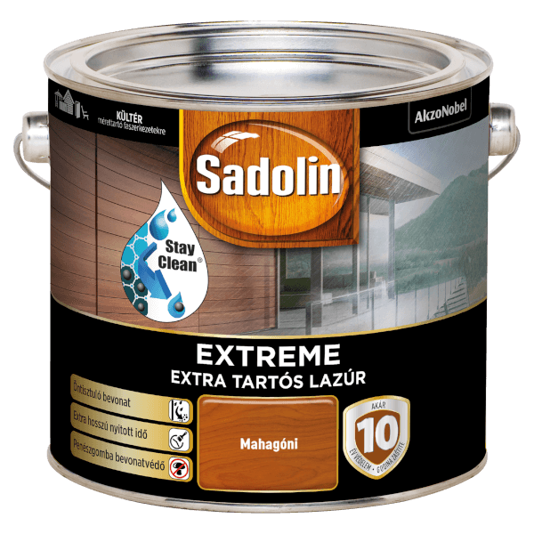 Sadolin extreme 2,5l vizes mahagóni vastaglazúr - Lazúr - Festék,