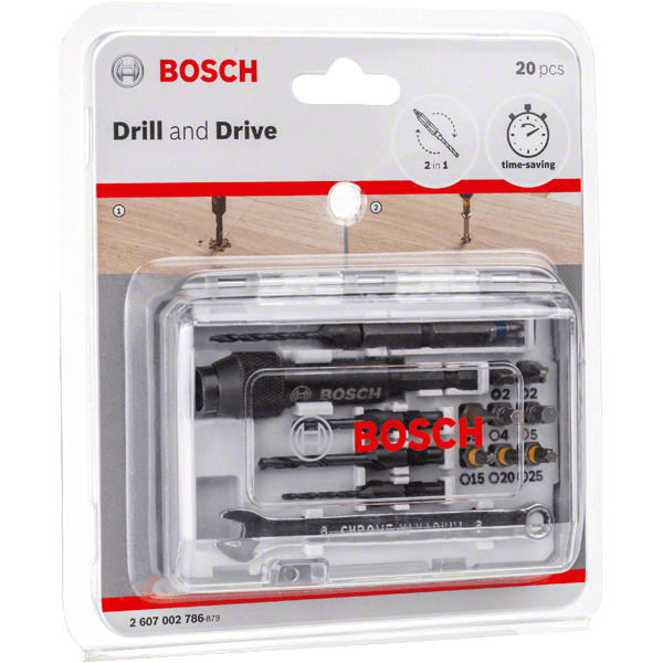 BOSCH FÚRÓ CSAVAROZÓ KÉSZLET 20 RÉSZES - Fúrógép - Elektromos