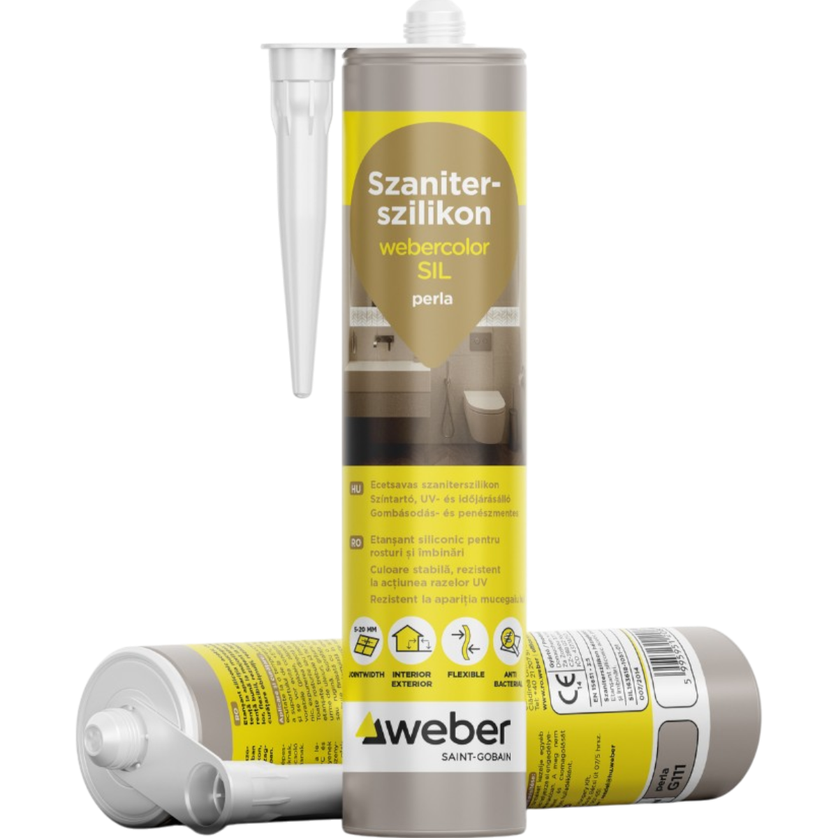 WEBERCOLOR SZILIKON FUGÁZÓ PERLA 310 ML - Szilikon - Építőanyag,