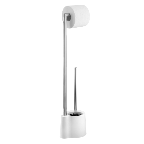 WENKO AVOLA ÁLLÓ WC-KEFE GARNITÚRA, FEHÉR KRÓM - Álló