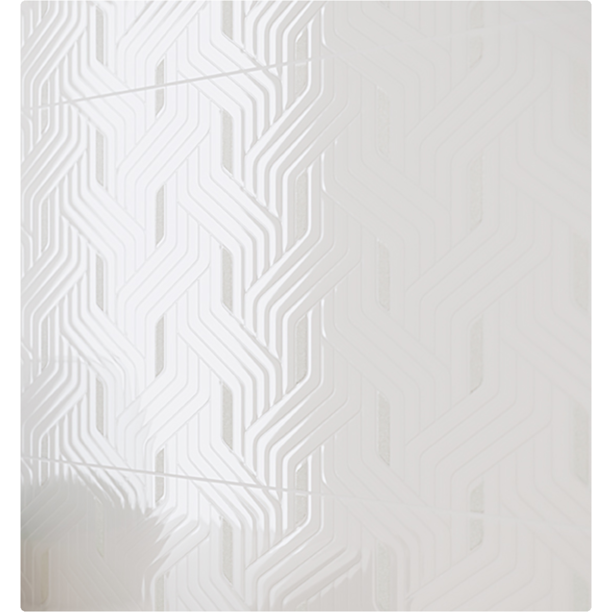 Paradyz synergy dekorcsempe, 30x60cm, bianco - Dekorcsempe