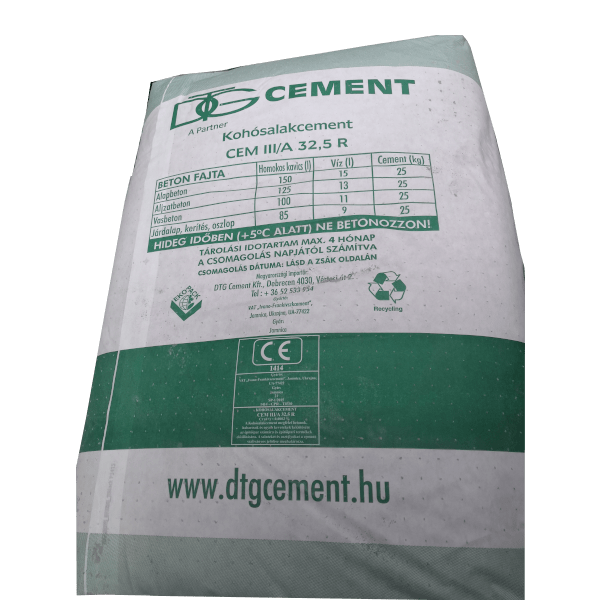 DTG cement cem iii/a 32,5 r 25kg/zsák - Cement, esztrich, beton