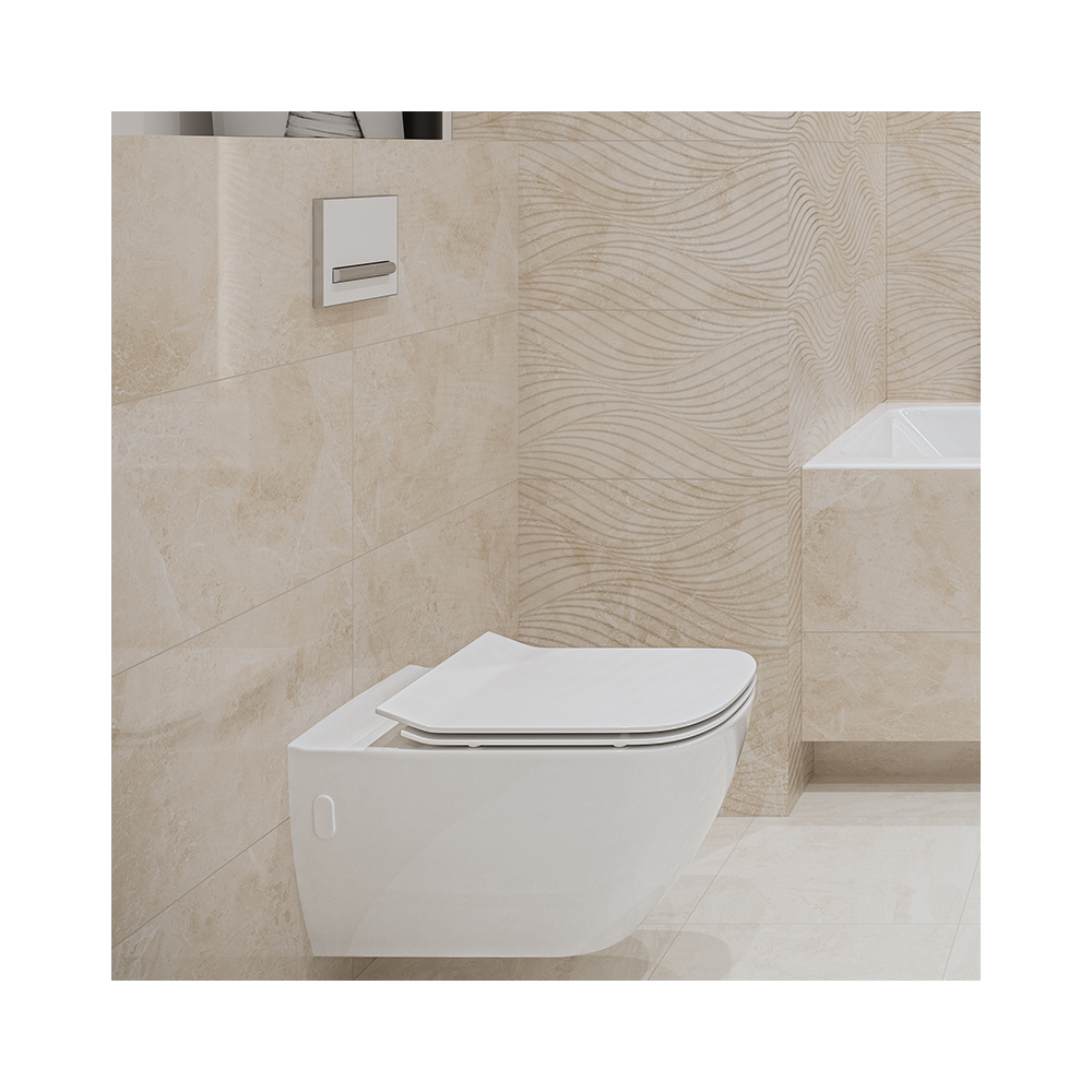 Cersanit north 29,7x60cm krém fényes fali csempe - Falicsempe