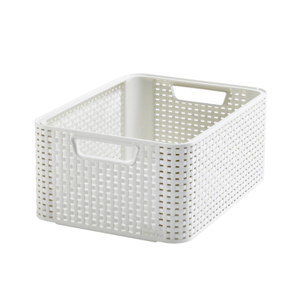 Curver "style" m méretű kosár 18l rattan hatású - Tárolódoboz