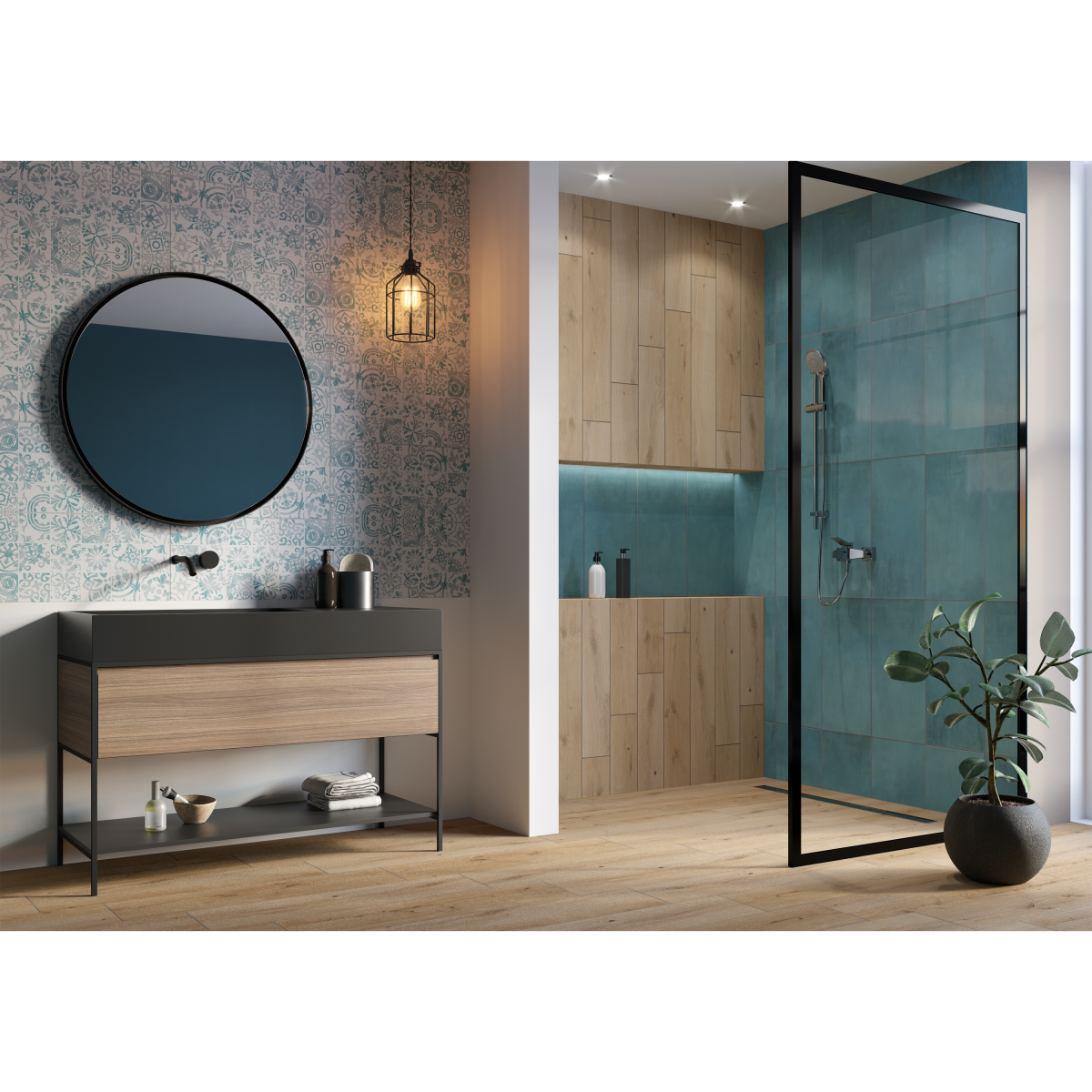 Cersanit lastoria 29,7x60cm türkiz matt fali csempe - Falicsempe