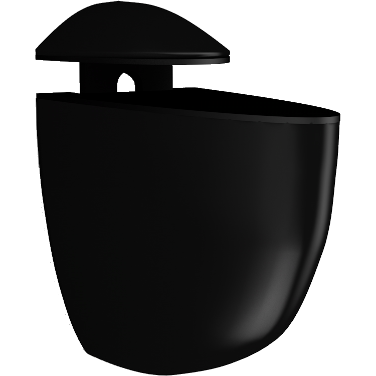 Polctartó klipp 2,5-21 mm-ig fekete 2db/csomag - Polc - Bútor