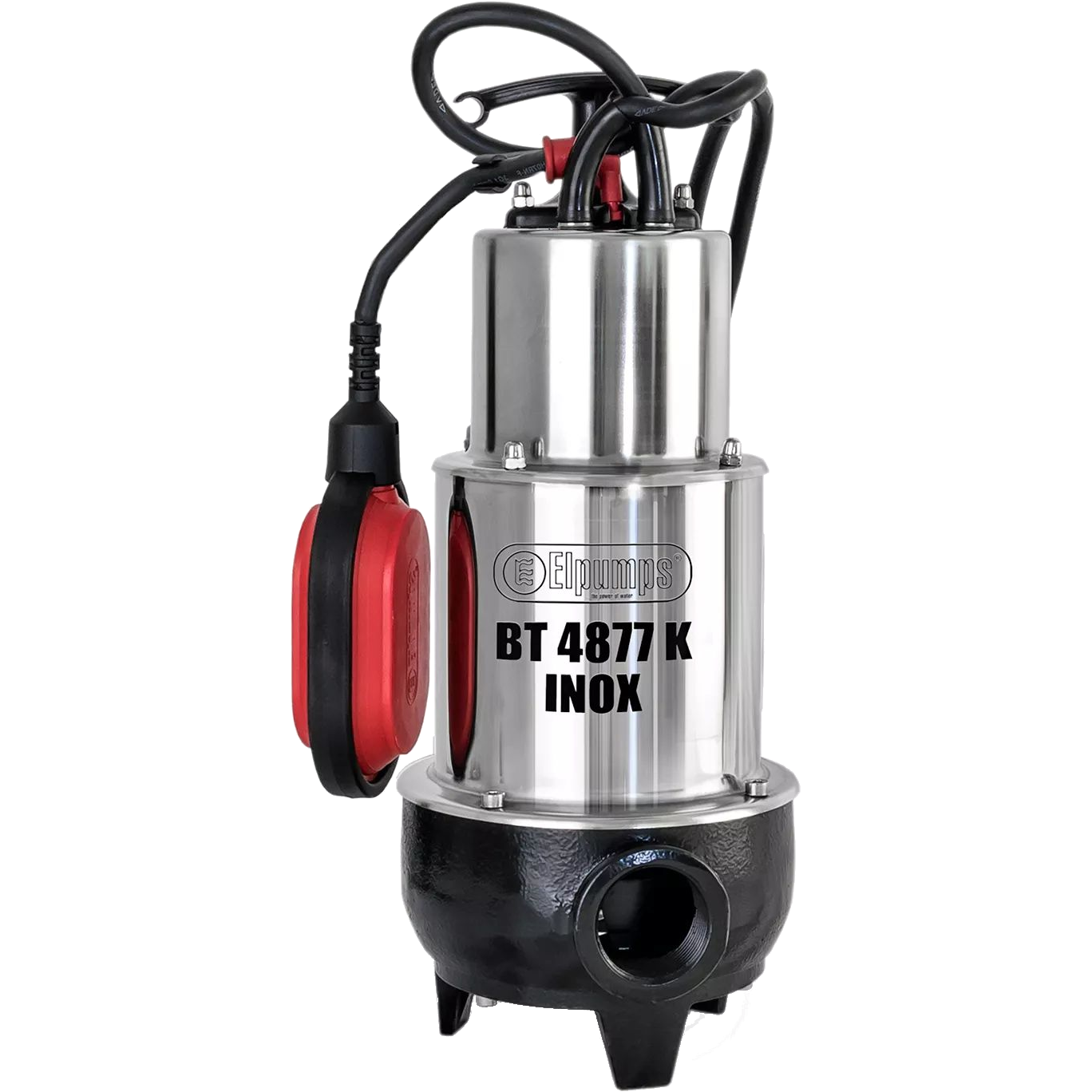 Elpumps szennyvíz szivattyú bt 4877 k inox 900w 20000l/h 10m