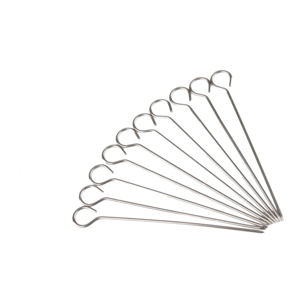 Perfect home hústű 10 cm rozsdamentes acél 10 darabos - Grill