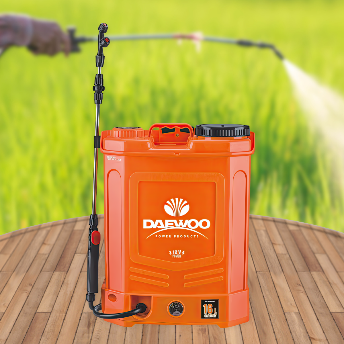 DAEWOO DABSP16K AKKUMULÁTOROS HÁTI PERMETEZŐ 16L