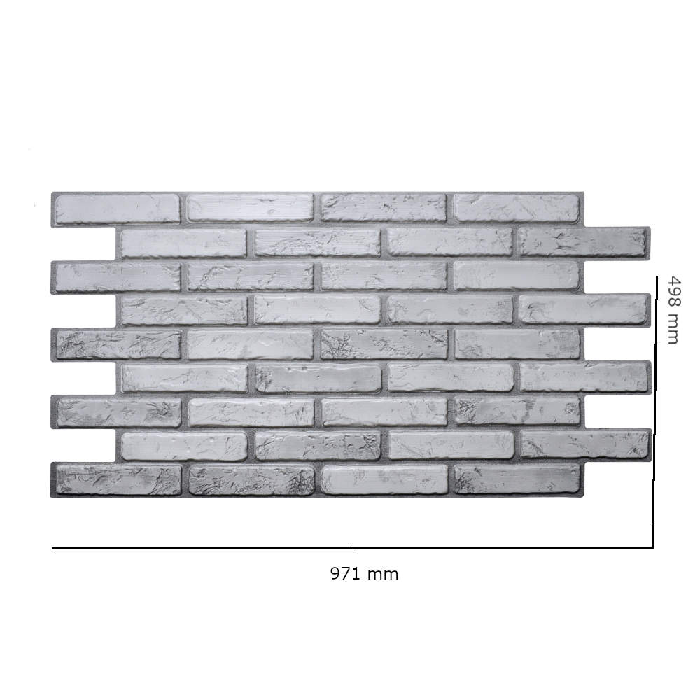 DEKOR FALIPANEL LIGHT BRICK 971X498X0,3MM - MDF falburkoló