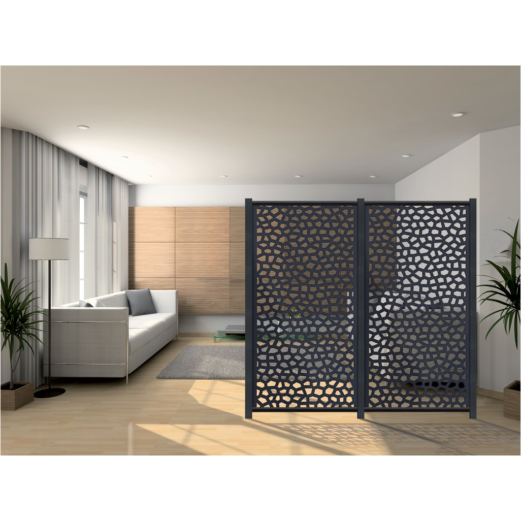 Nortene mosaic dekoratív pp panel 1x2m antracit - Kerítés, kapu,