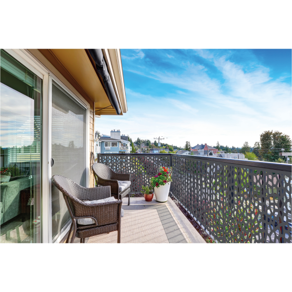 NORTENE MOSAIC DEKORATÍV PP PANEL 1X2M ANTRACIT - Kerítés, kapu,