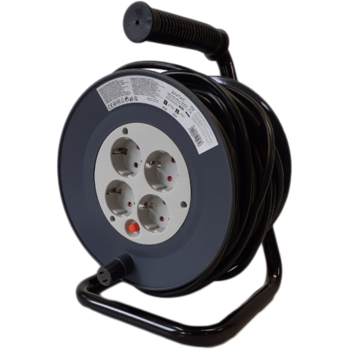 Entac kábeldob 25m 4 dugalj 3g1,5mm² ip20 - Kábel