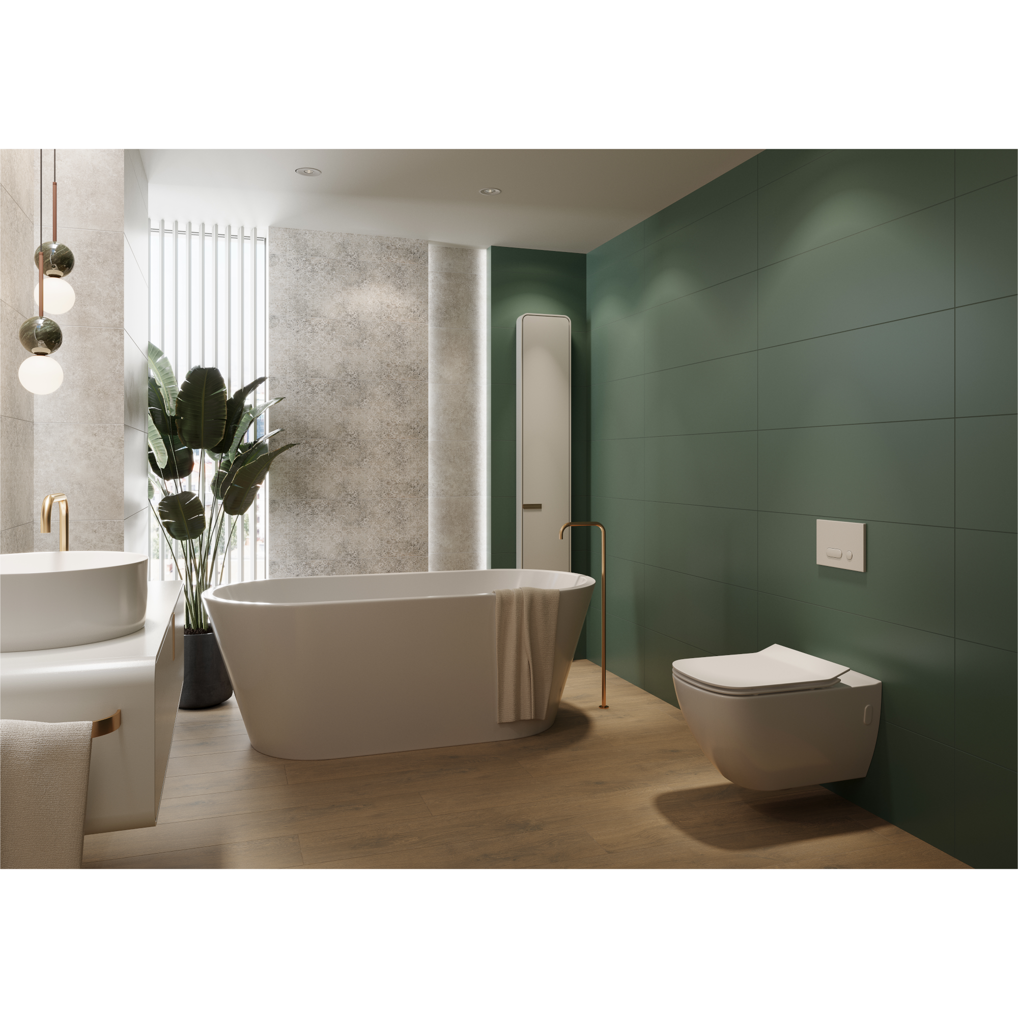 Cersanit north cement fali csempe 29x89cm 1,29 m2/csomag bézs matt