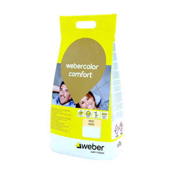 Webercolor comfort cementes fugázó 5kg toffee br303 flexibilis