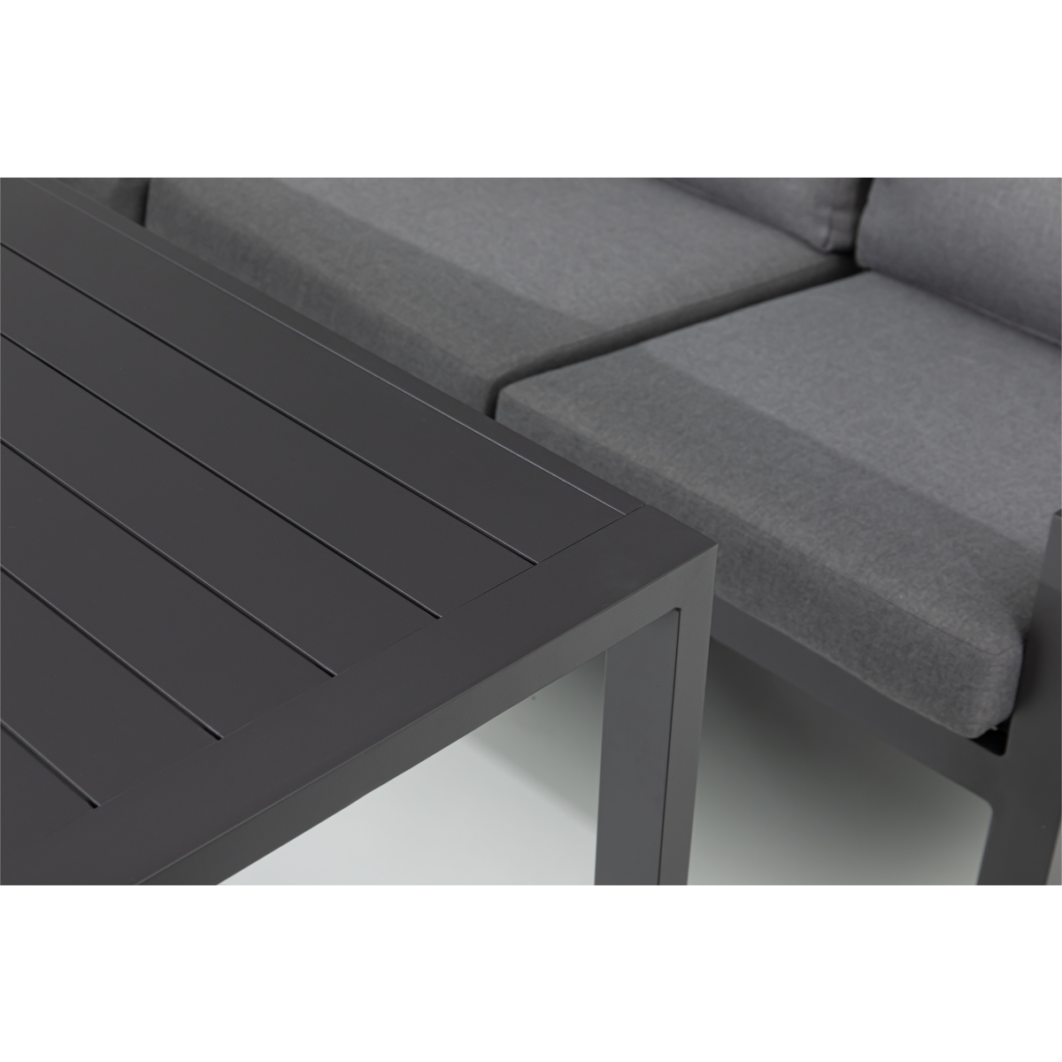 Praktiker 5 személyes alumínium párnás kerti bútor szett - Fém