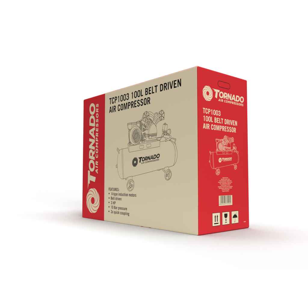 Tornado légkompresszor 100 liter 2200w 10 bar - Kompresszor