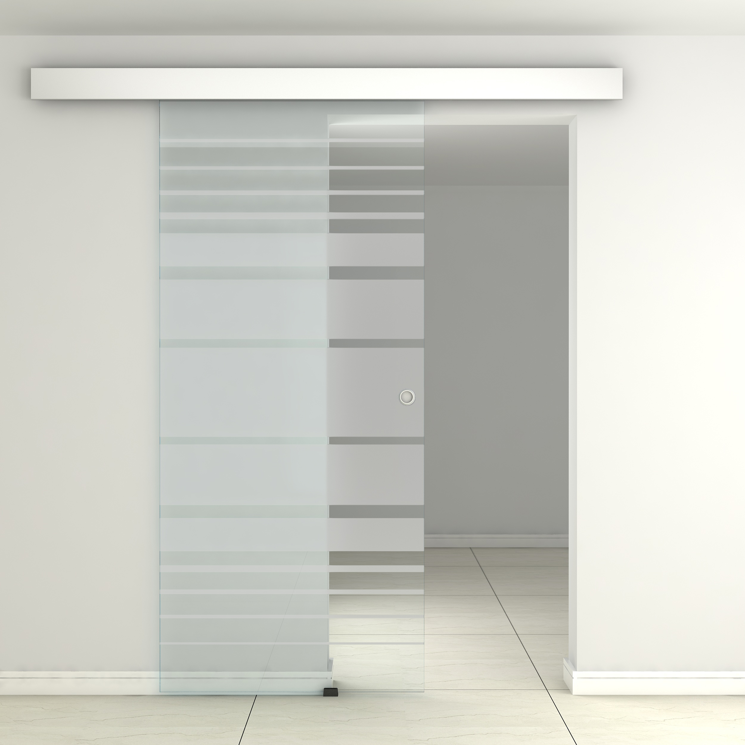 TOLÓAJTÓ 95X205CM SAVMART ÜVEG GD04 - Ajtó és kiegészítő