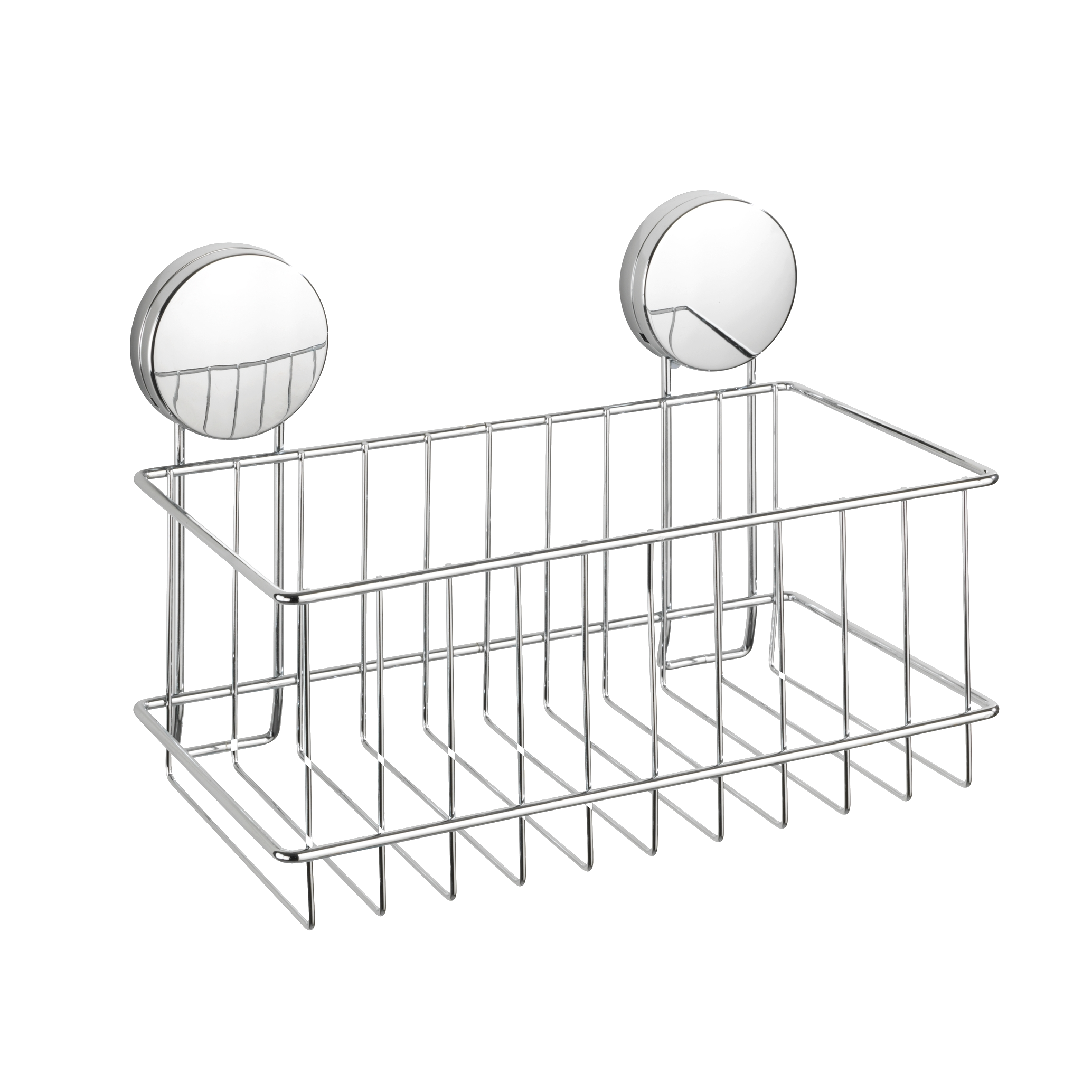 WENKO STATIC-LOC PLUS OSIMO POLC FALI 24X16,5X13,5CM, ACÉL, KRÓM