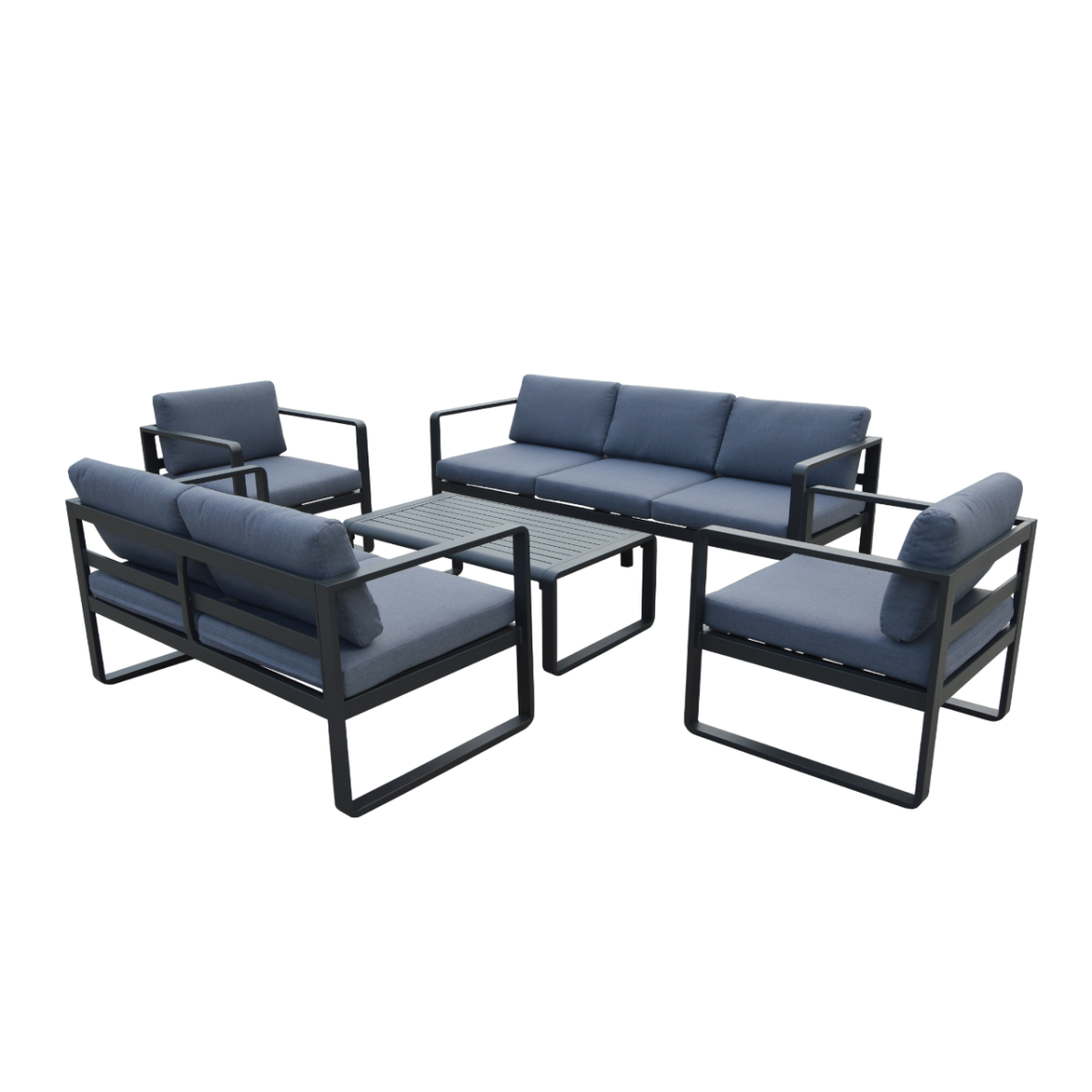 7 személyes alumínium kerti bútor szett - Fém kerti bútor