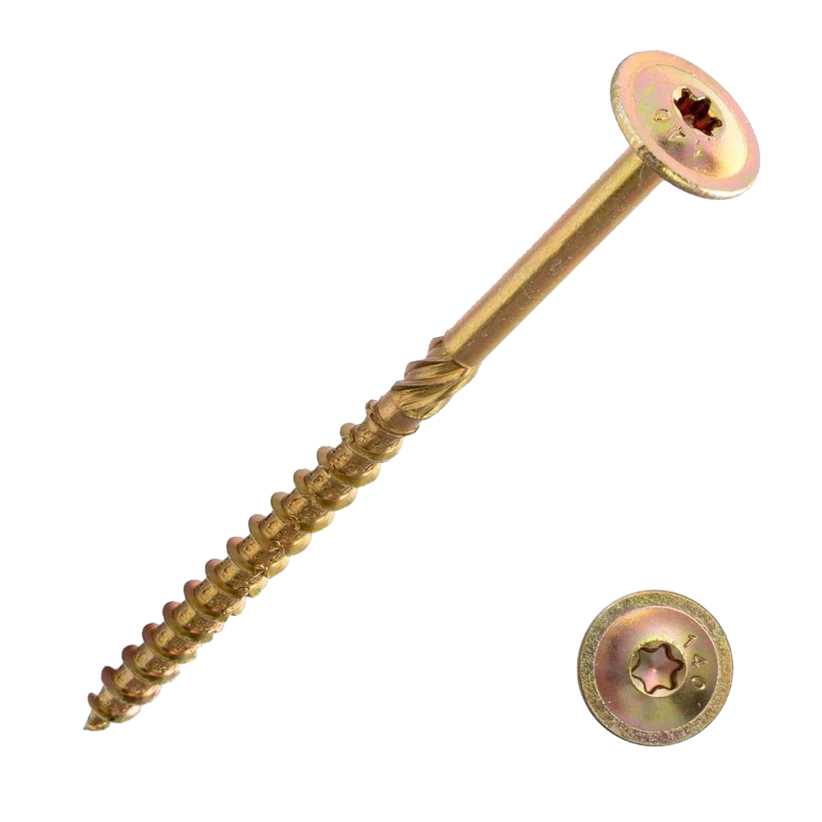 SB SZERKEZETÉPÍTŐ CSAVAR TÁNYÉRFEJŰ TORX 6.0X120 SÁRGA HORGANY