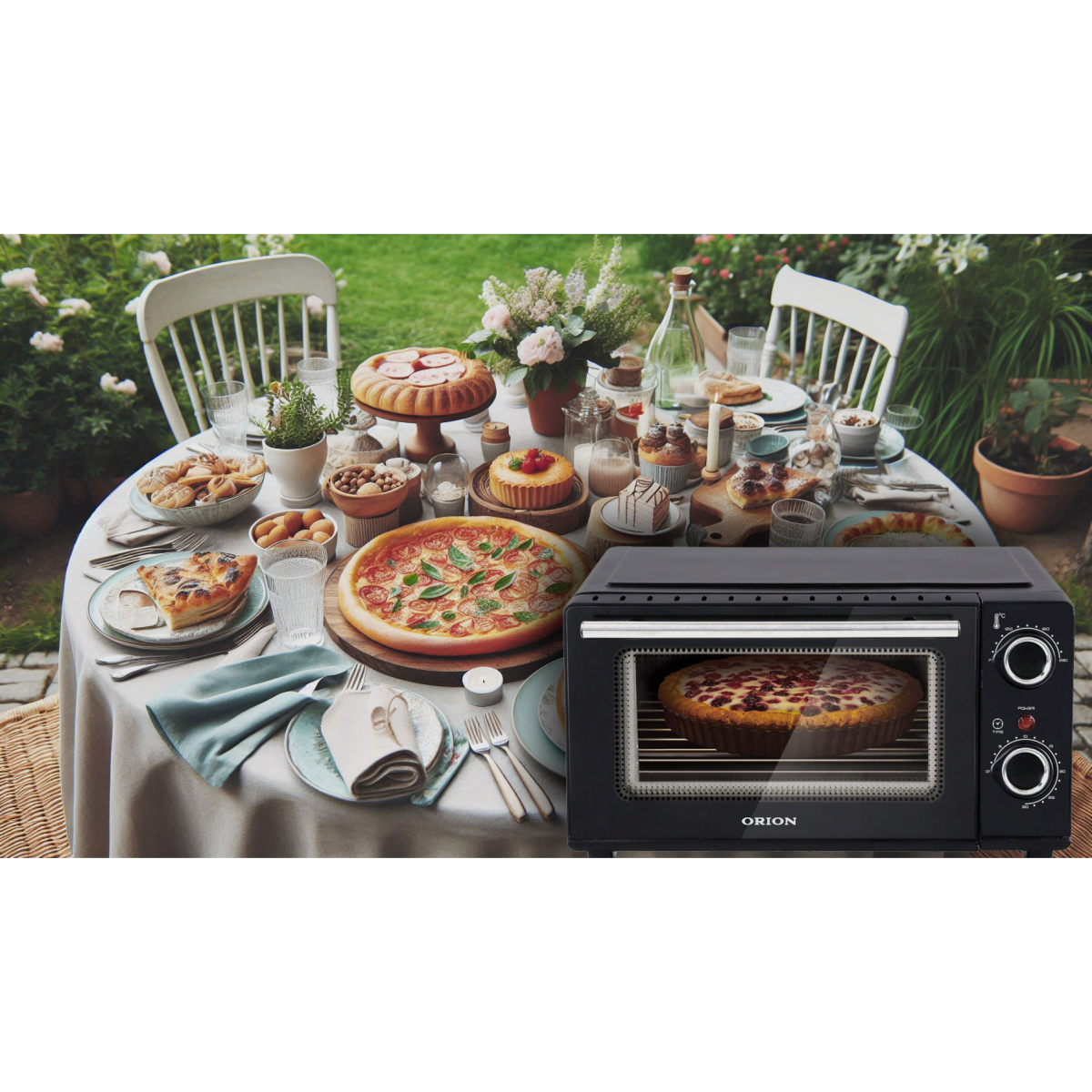 Orion elektromos mini sütő 650w omk-1124 - Elektromos grillsütő