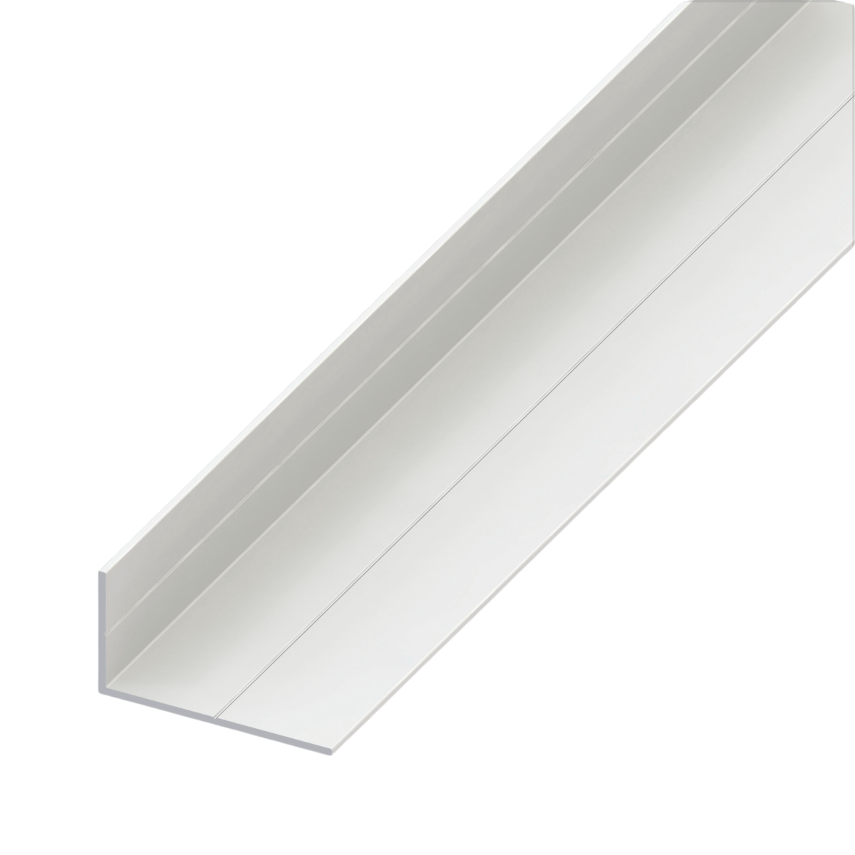 Alfer l-profil 19,5x35,5x1,5mm 2,5m pvc fehér - Lemez, profil,