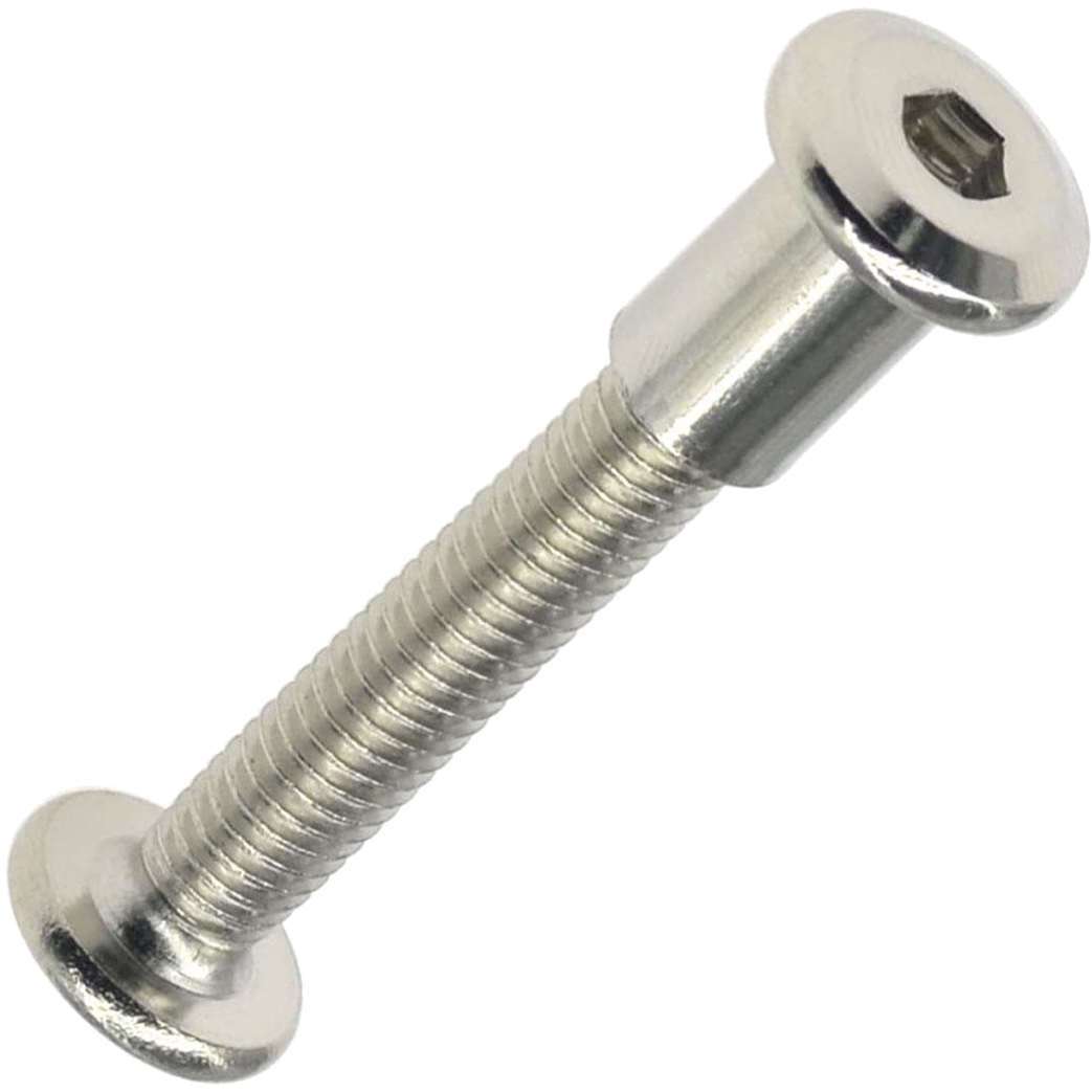 JKH bútorösszekötő csavar 6x40mm nikkel bevonattal, sb-2